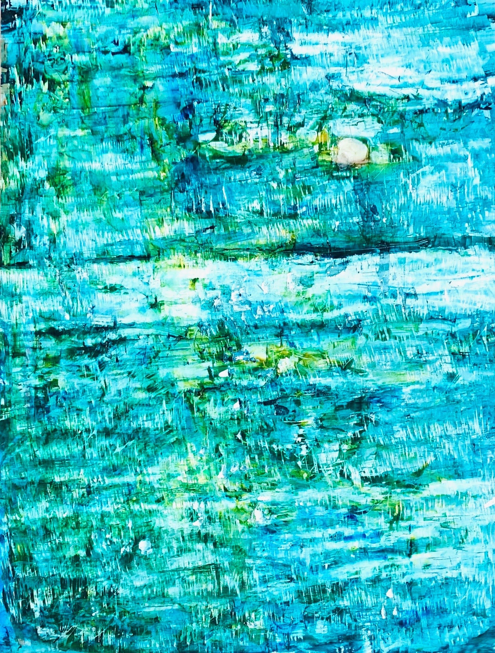 Moment de bleu – Blue moment – LE PEINT ET L'ÉCRIT – Guy Bessette